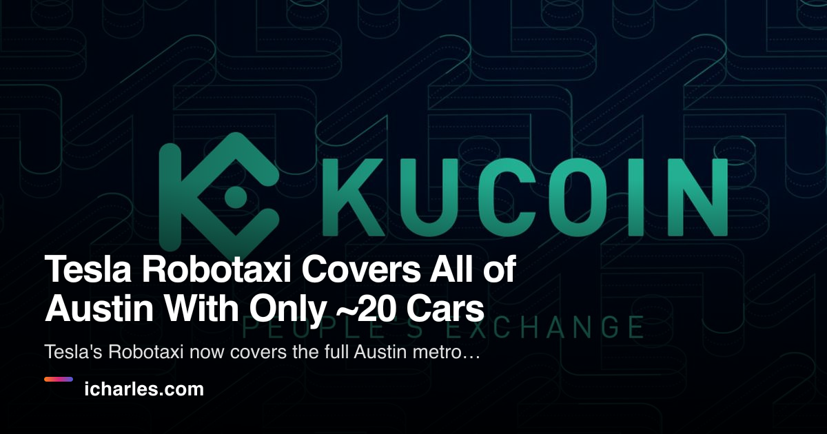 Tesla Robotaxi Covers All of Austin With Only… · iCharles